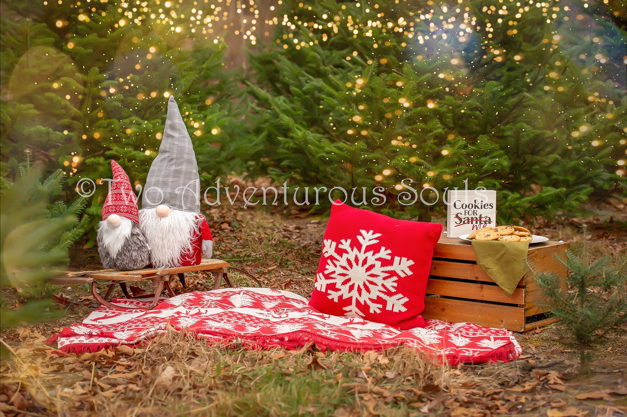 Christmas Tree Farm - Digital Backdrop - Etsy