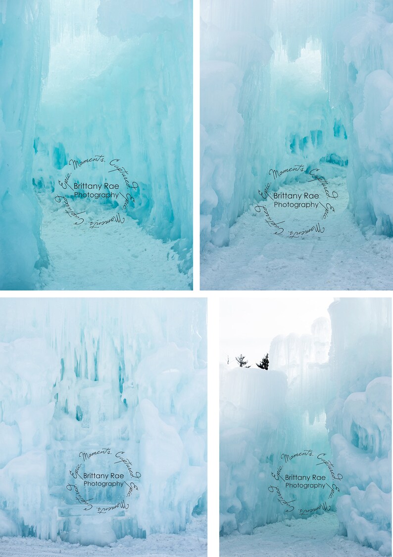Ice Caves Digital Backdrop - Bundle of 10 - Etsy