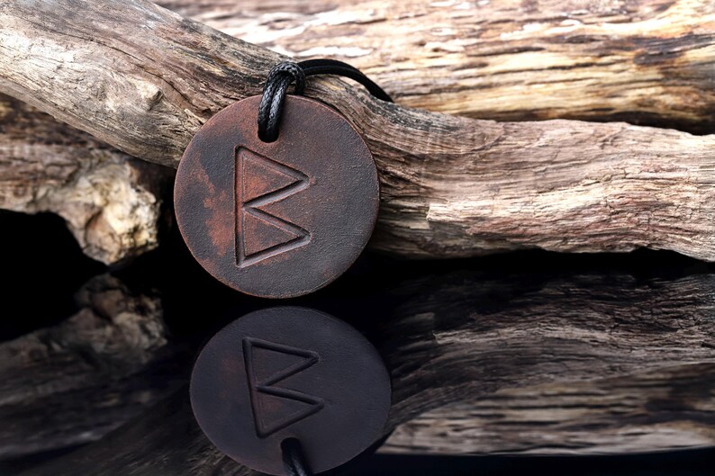 Berkana Rune Symbol Pendant, Norse Symbol of Mother Fertility Talisman ...