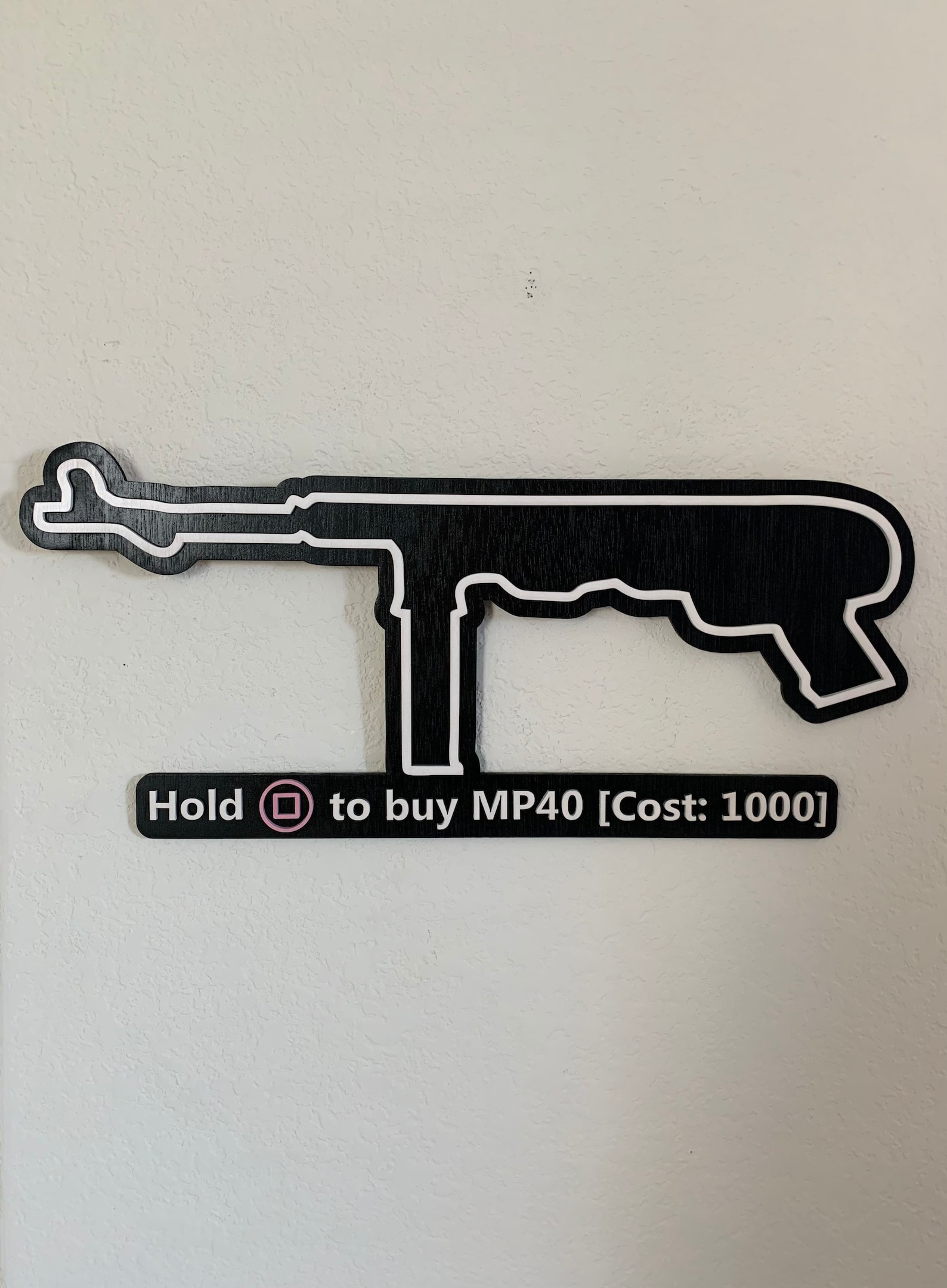 MP40 Wall Gun Buy Wood Sign - Etsy