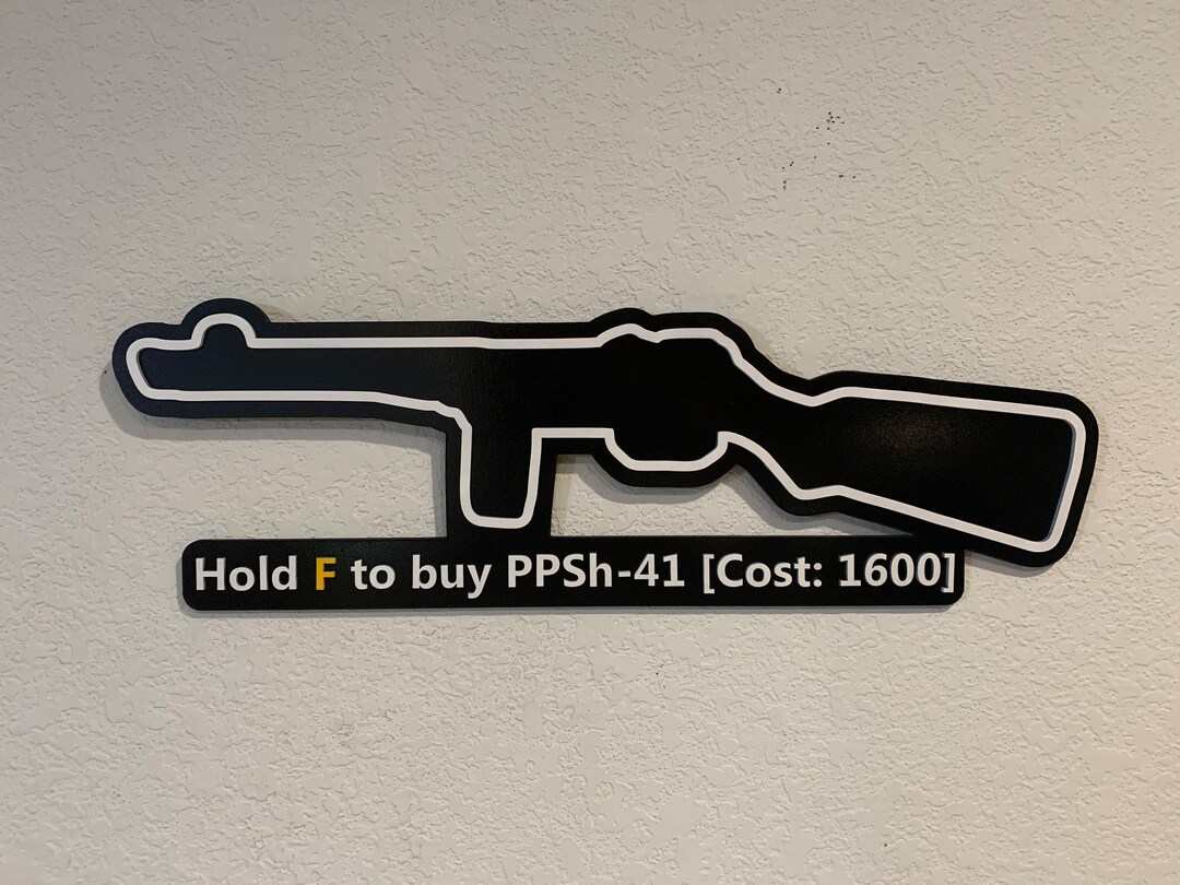 Ppsh-41 Wall Gun Buy BO3 Wood Sign - Etsy