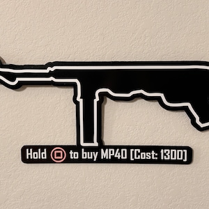 MP40 Wall Gun Buy Bo2 Wood Sign - Etsy