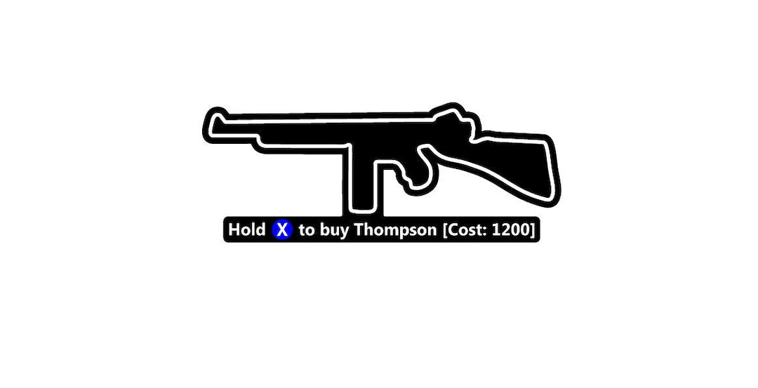 Thompson Wall Gun Buy Wood Sign - Etsy