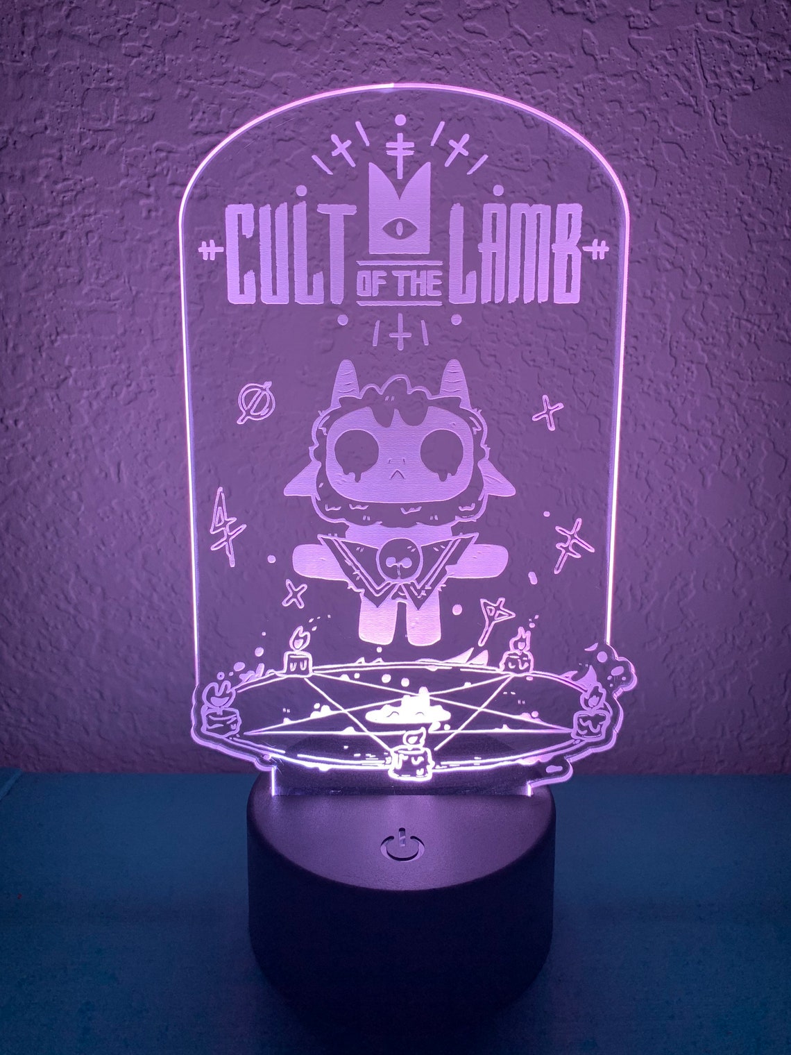 Cult of the Lamb LED Acrylic Light - Etsy