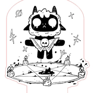 Cult of the Lamb LED Acrylic Light - Etsy