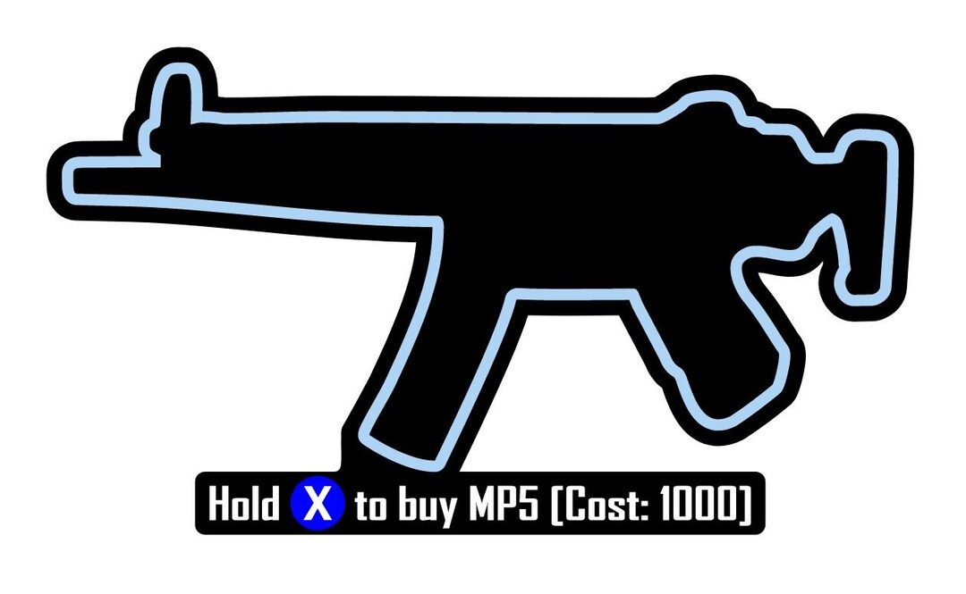 MP5 Wall Gun Buy BO2 Wood Sign - Etsy