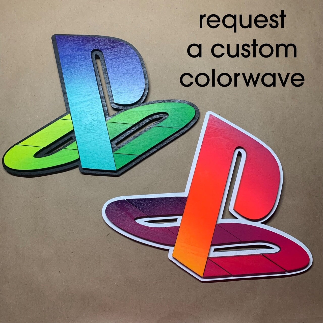Playstation Logo Gradient Painted Decorative Magnet - Etsy