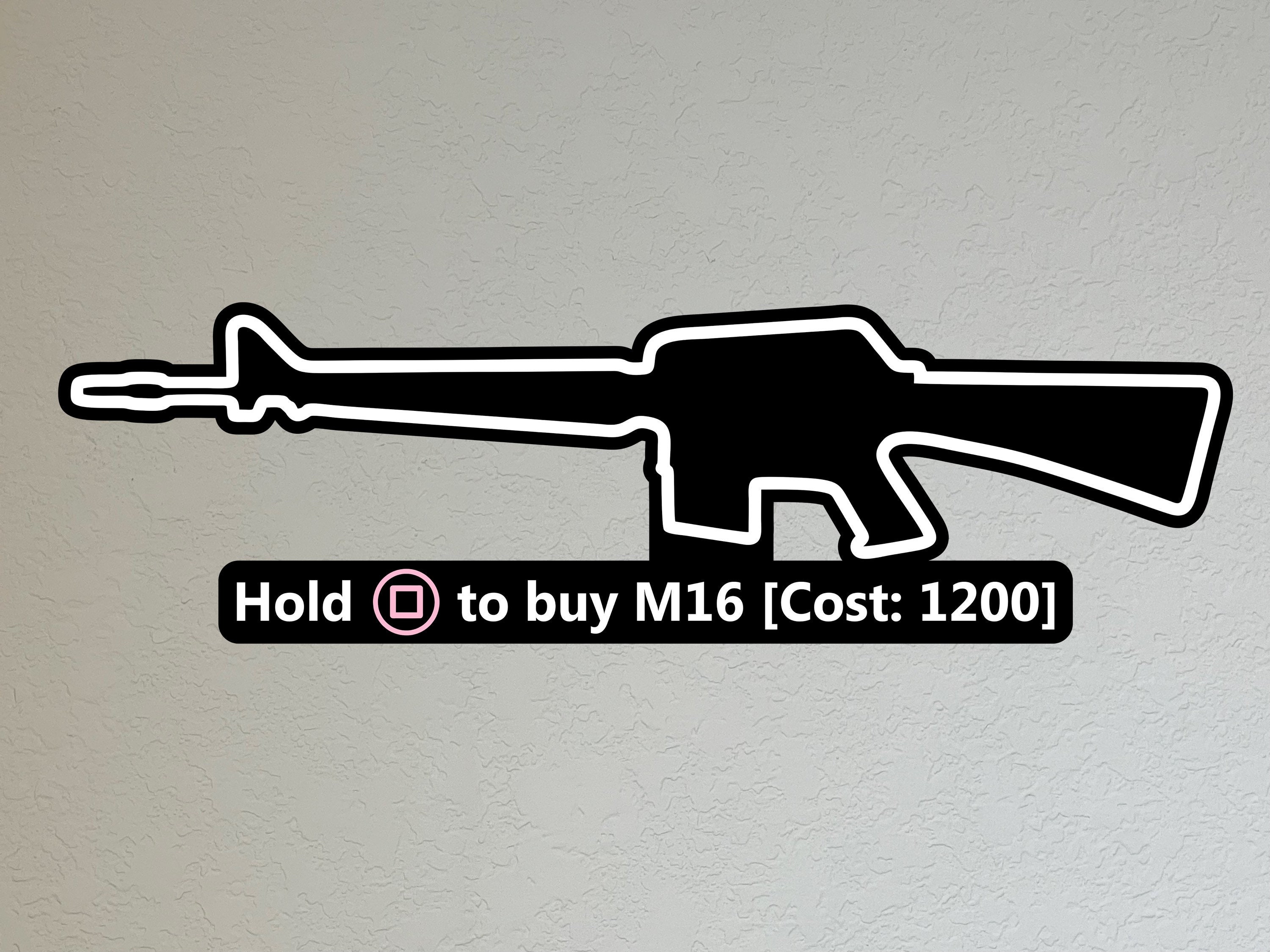 M16 Wall Gun Buy Wood Sign - Etsy UK