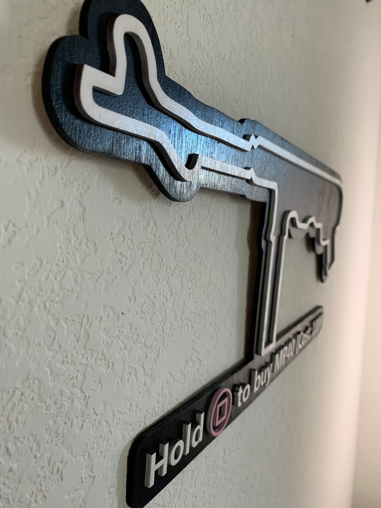 MP40 Wall Gun Buy Wood Sign - Etsy
