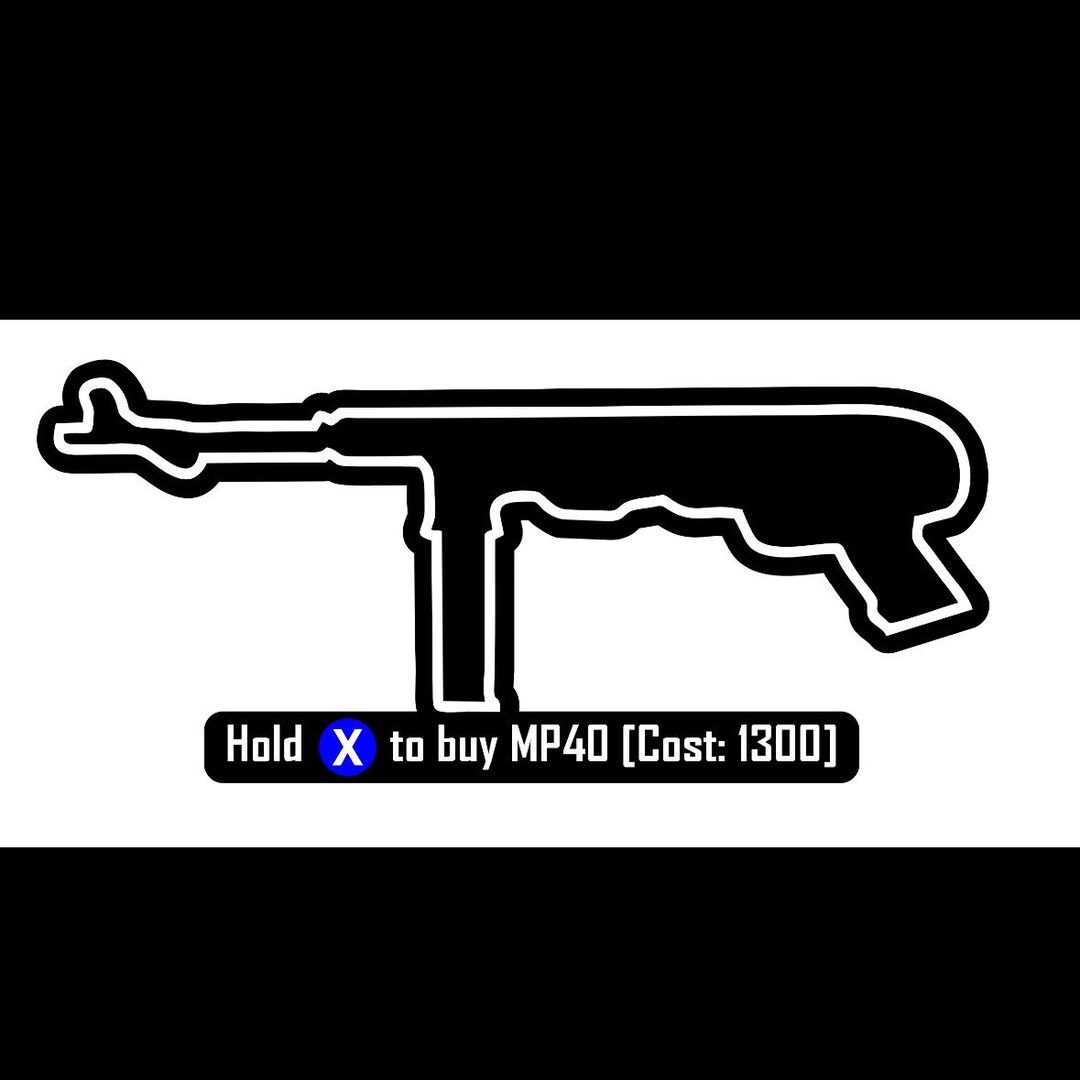 MP40 Wall Gun Buy Bo2 Wood Sign - Etsy