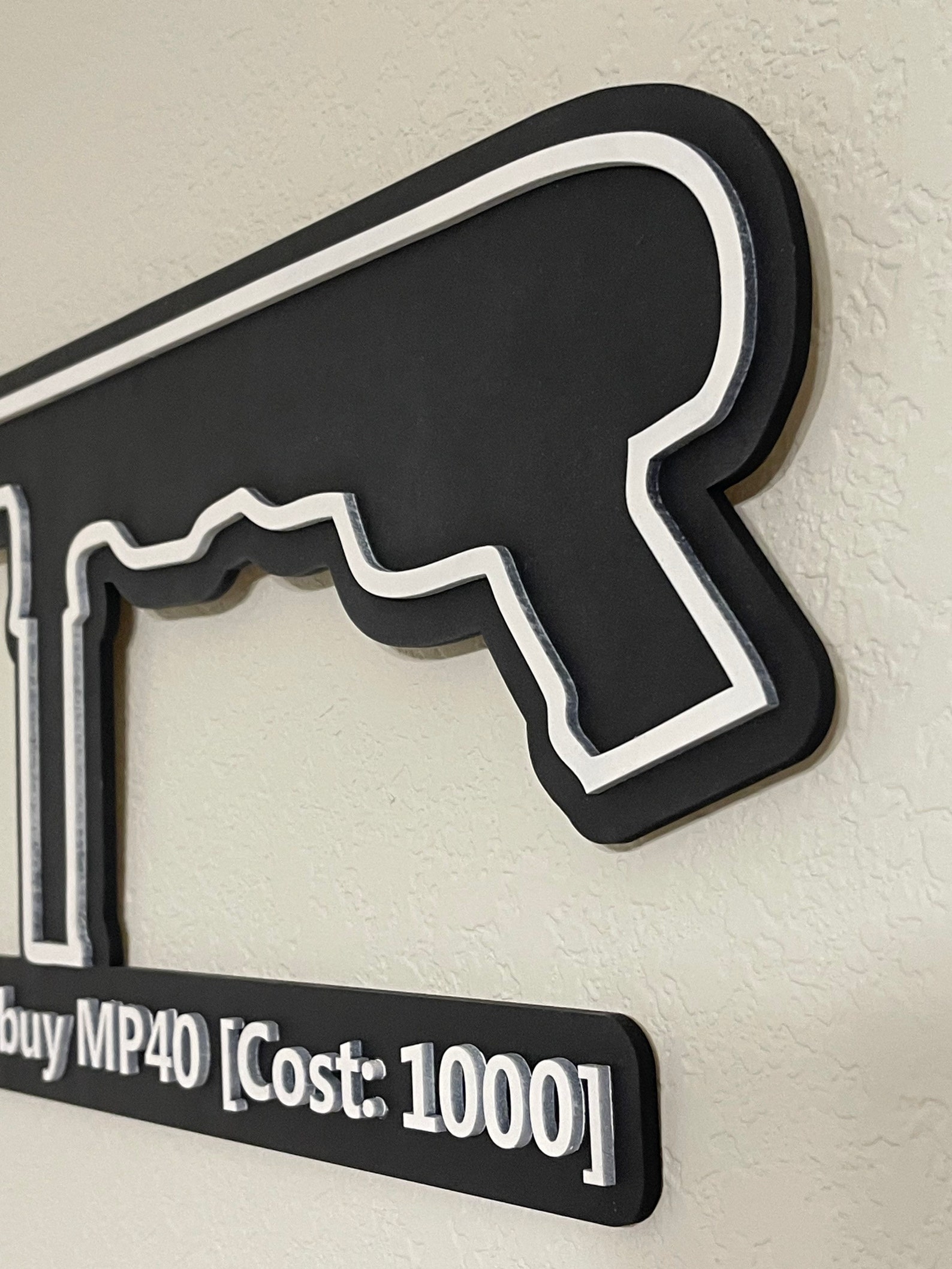 MP40 Wall Gun Buy Wood Sign - Etsy