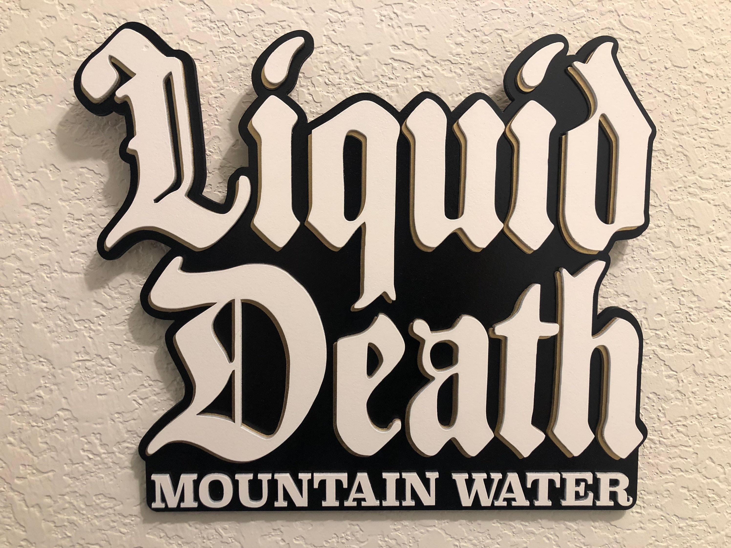 Liquid Death Mountain Water Sign - Etsy