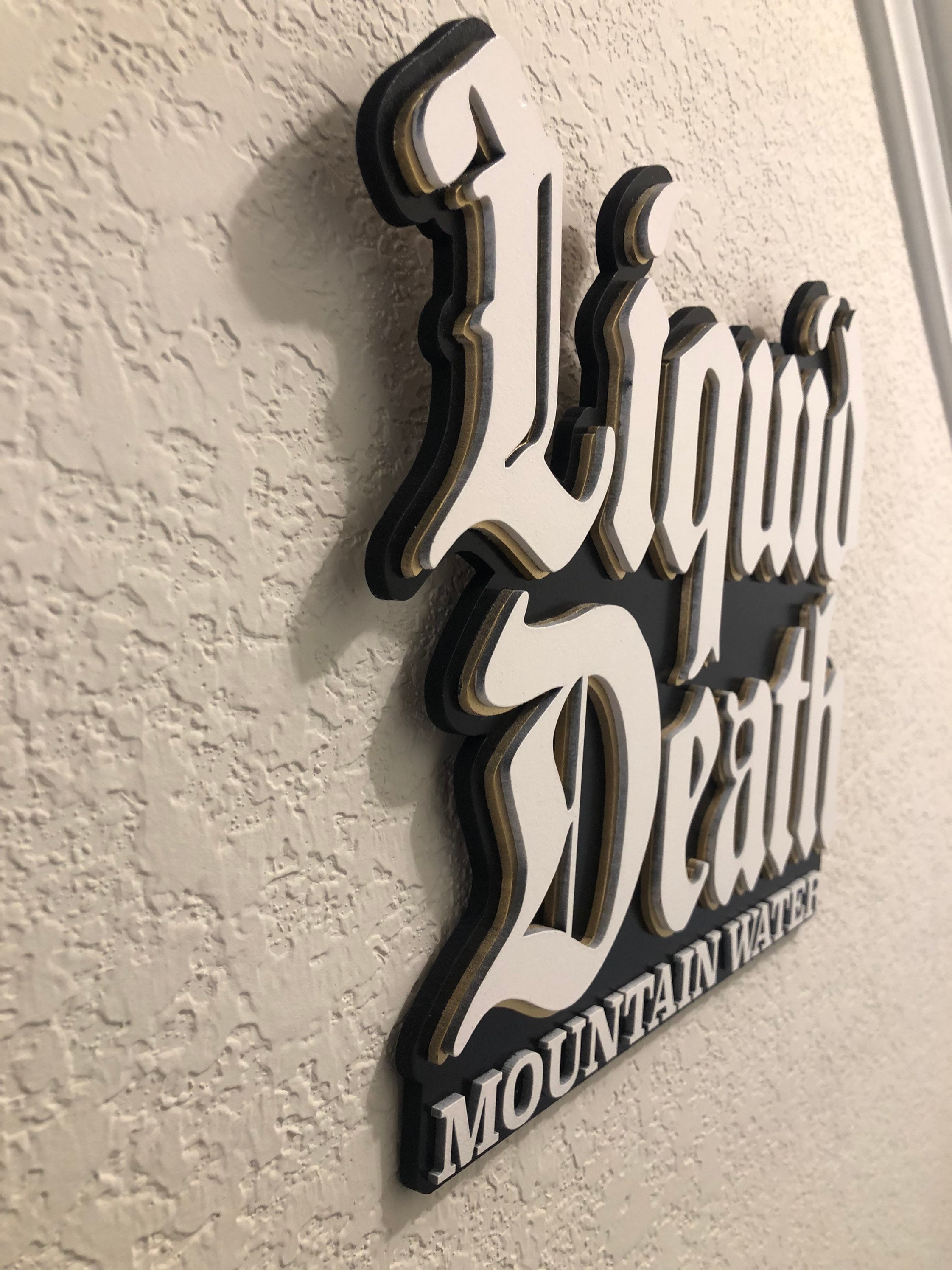 Liquid Death Mountain Water Sign - Etsy