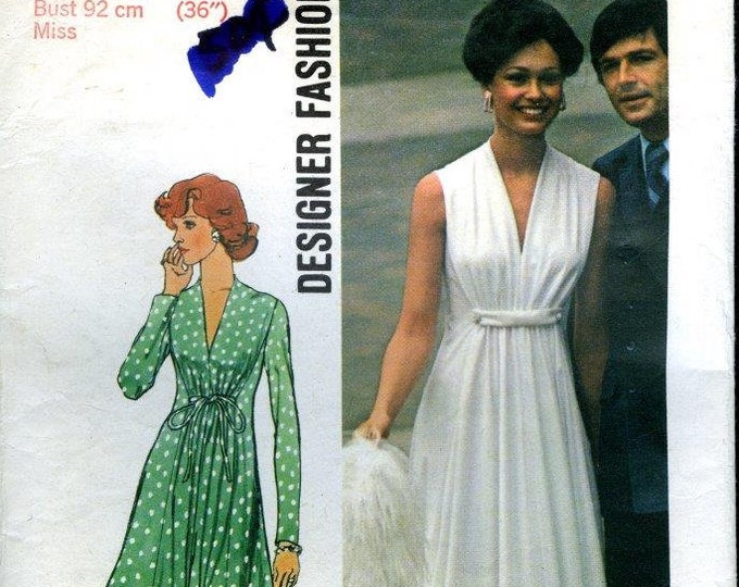 1970's Sewing Pattern, Princess Seamed Dress Pattern, Simplicity 6672 ...