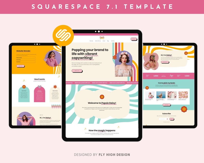 Squarespace Template for Coach Blogger Creatives Business Website ...
