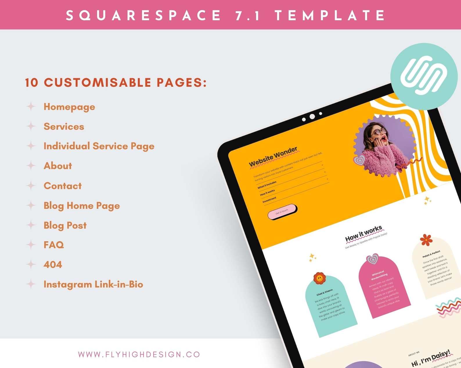 Squarespace Template for Coach Blogger Creatives Business Website ...