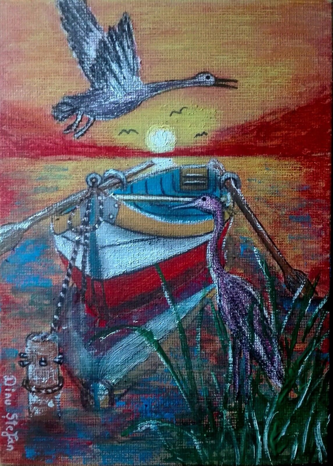 Original Painting by Artist Stefan Lucian Dinu. Acrylic on Canvas ...