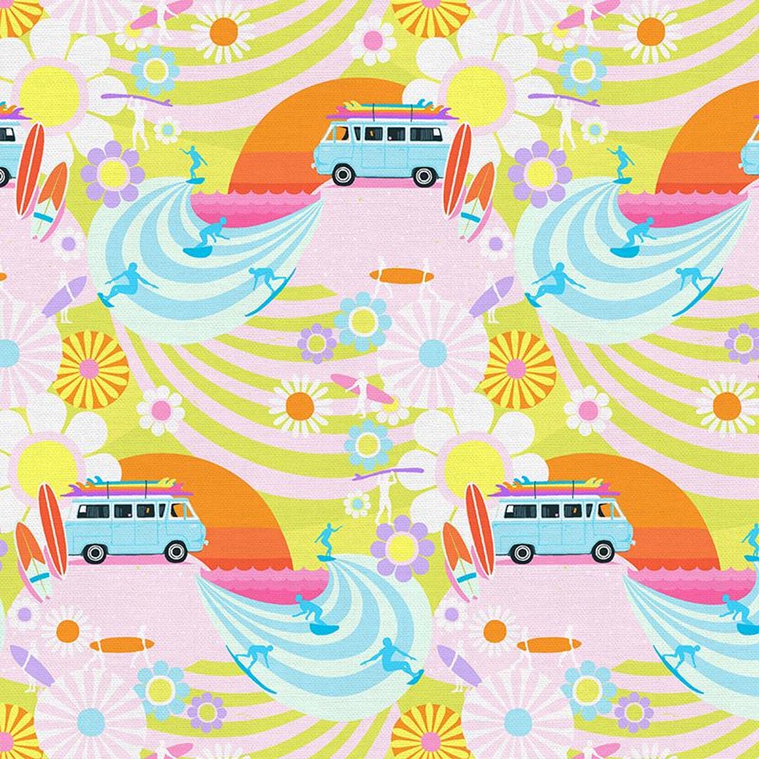 Goin' Surfin' by Lysa Flower - Paintbrush Studio Fabrics - Quilting ...