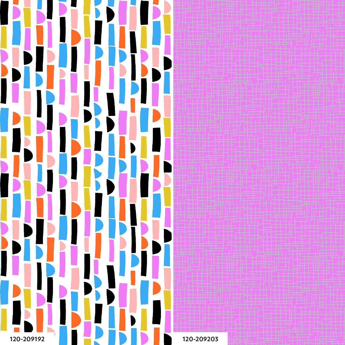 Abstract Collage by Ampersand Design Studio Bright Colorway | Etsy