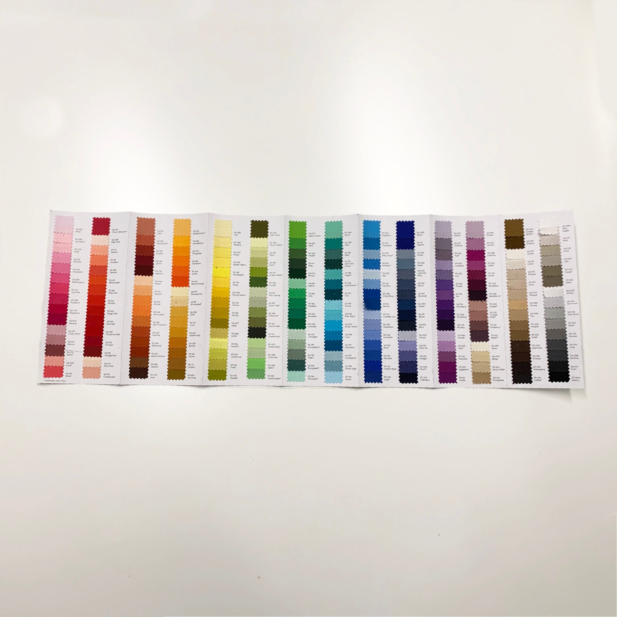 Painter's Palette Solids Color Card 210 Colors - Etsy