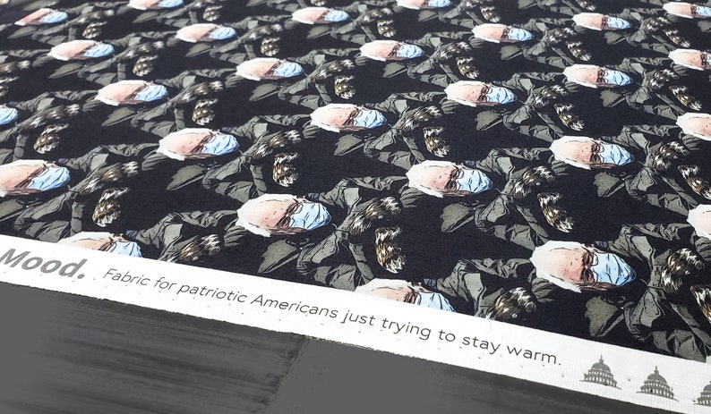 Bernie Sanders Mood Fabric - Etsy