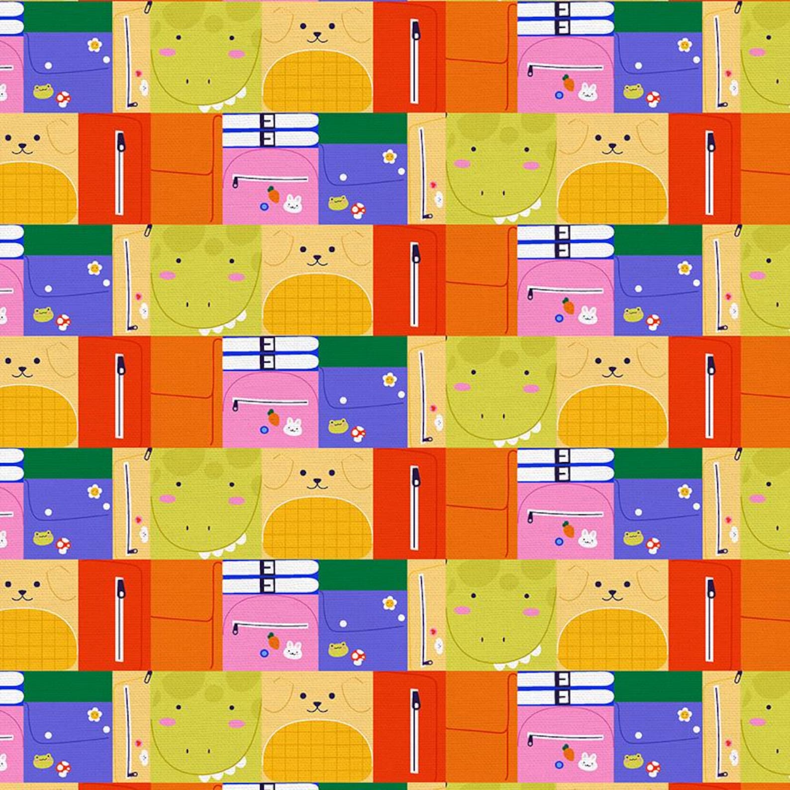 Kindergarten Cubbies by PBS Fabrics - Paintbrush Studio Fabrics - Etsy