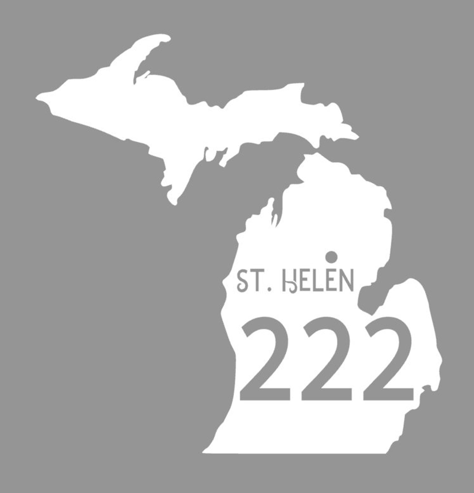 St. Helen MI Exit 222 Waterproof Vinyl Decal | Etsy