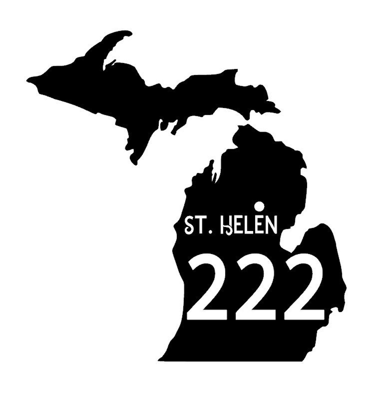 St. Helen MI Exit 222 Waterproof Vinyl Decal | Etsy