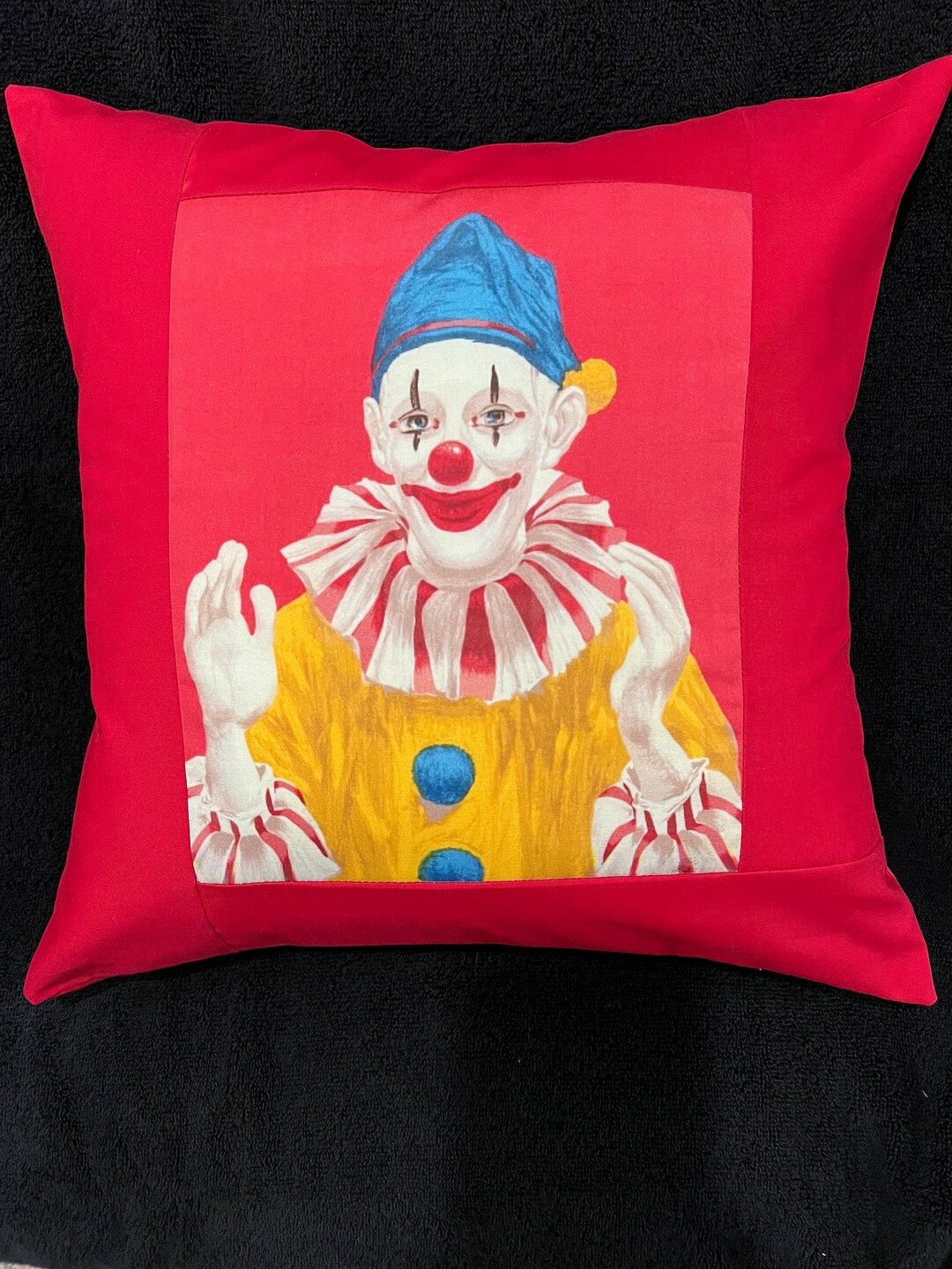 Creepy Clown Pillow - Etsy
