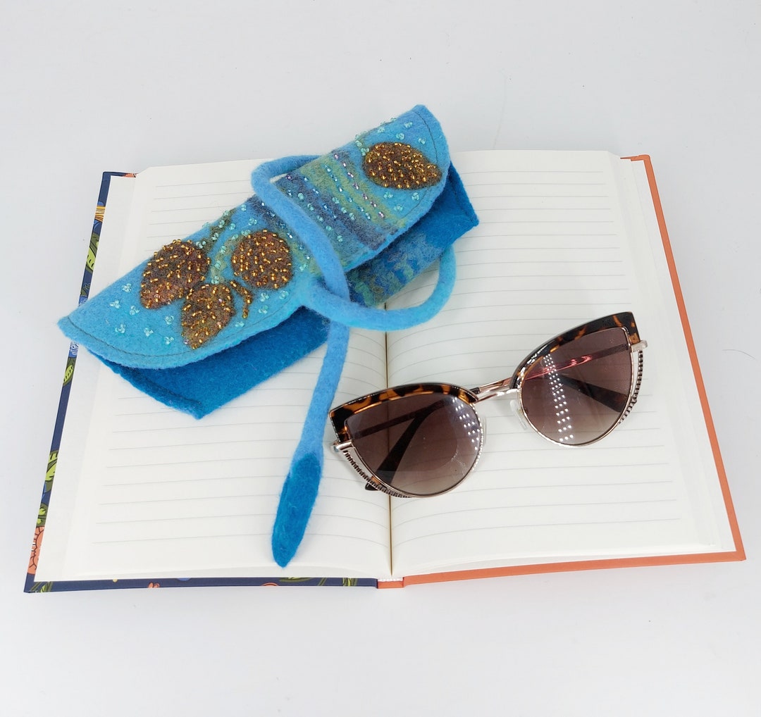 Wool Felt Eyeglass Case Felt Glasses Case Woollen Clutch Handbag ...