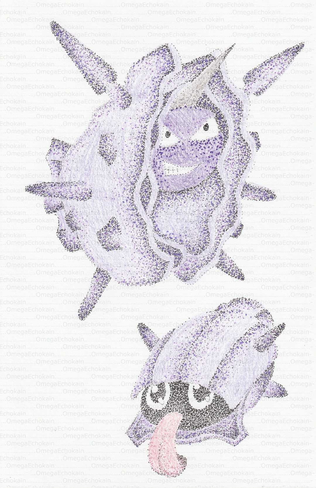 Pen, Pencil & Stock Paper Dotted/pointillism/stippling Art of Pokemon ...