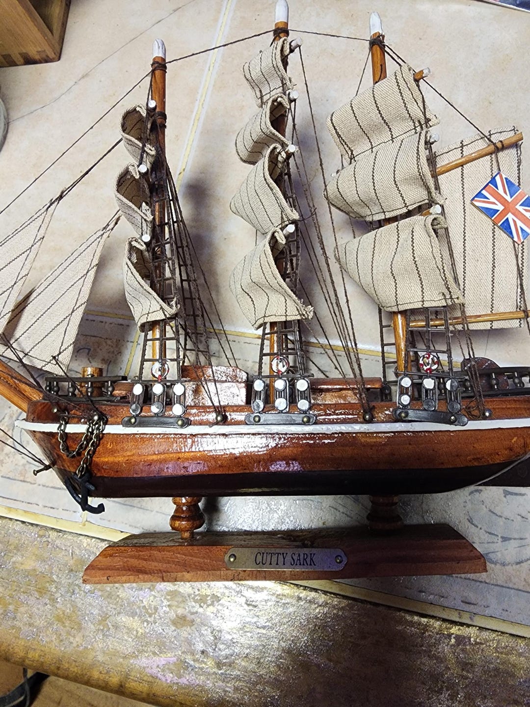 Cutty Sark Model Wooden Ship - Etsy