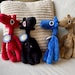 Handmade Weighted Plush Creature Deep Blue Eleanor Rigby - Etsy