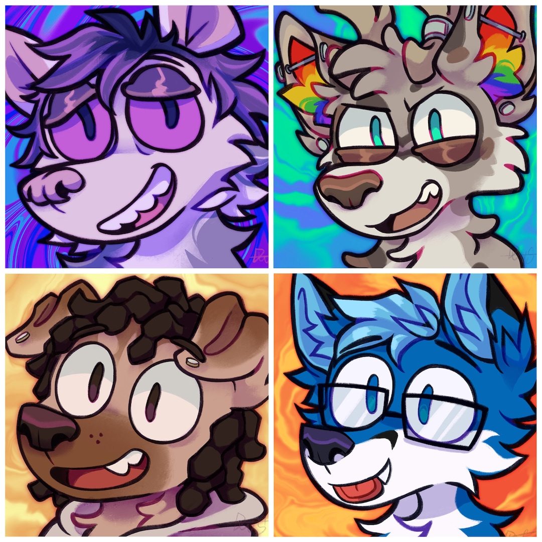 Custom Fursona/character Headshot Commission - Etsy