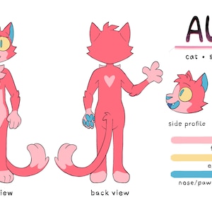 Custom Fursona Reference Sheet - Etsy