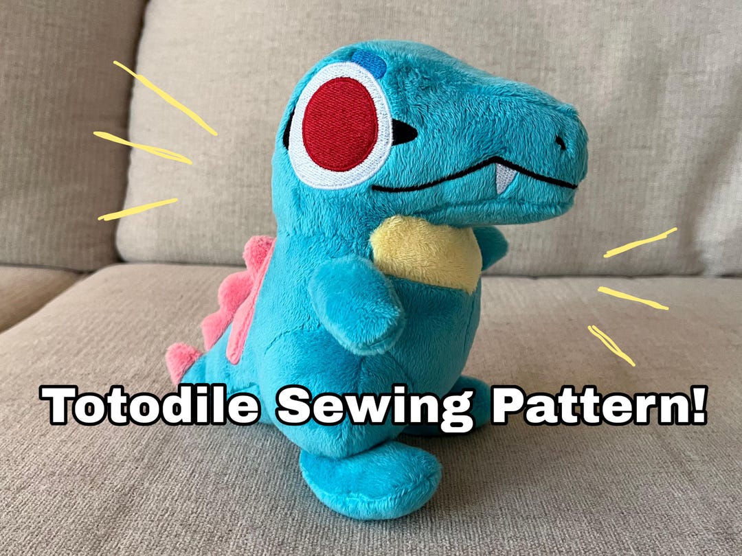 Totodile Plush Sewing Pattern - Etsy