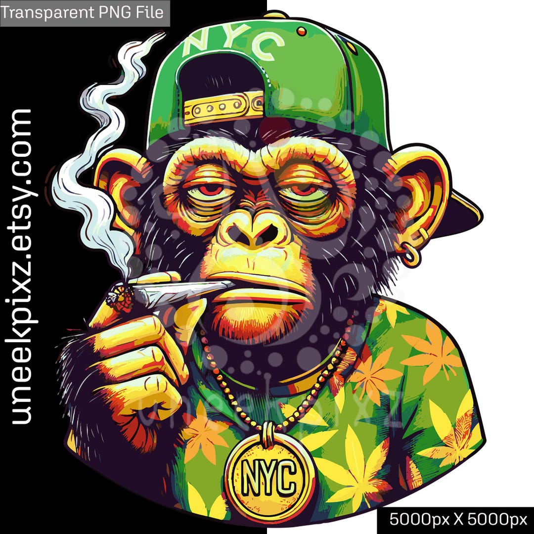 420 Png, Gorilla Png, Monkey Png, 420 Dtf, Hip Hop Png, Weed Png, Dtf ...