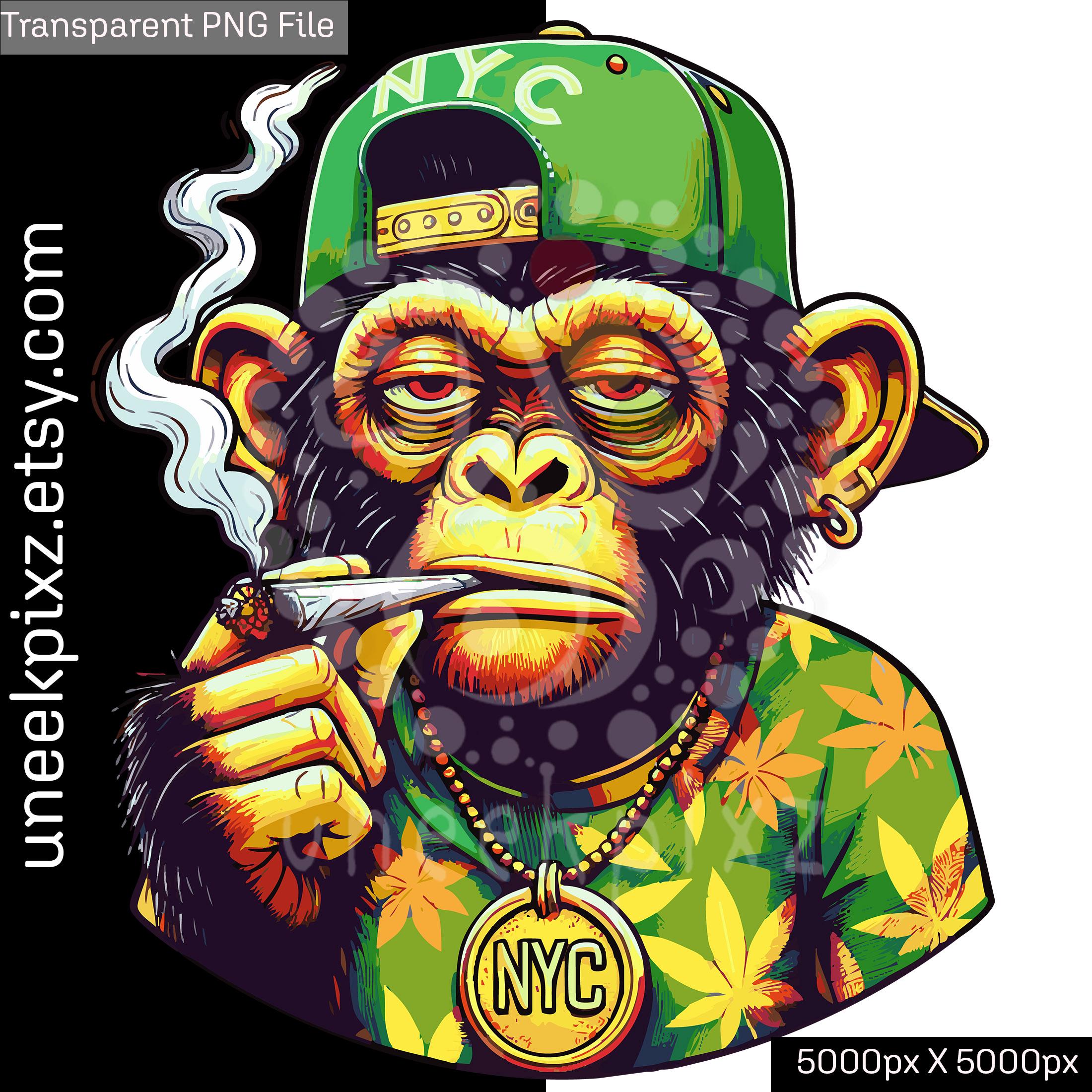 420 Png, Gorilla Png, Monkey Png, 420 Dtf, Hip Hop Png, Weed Png, Dtf ...