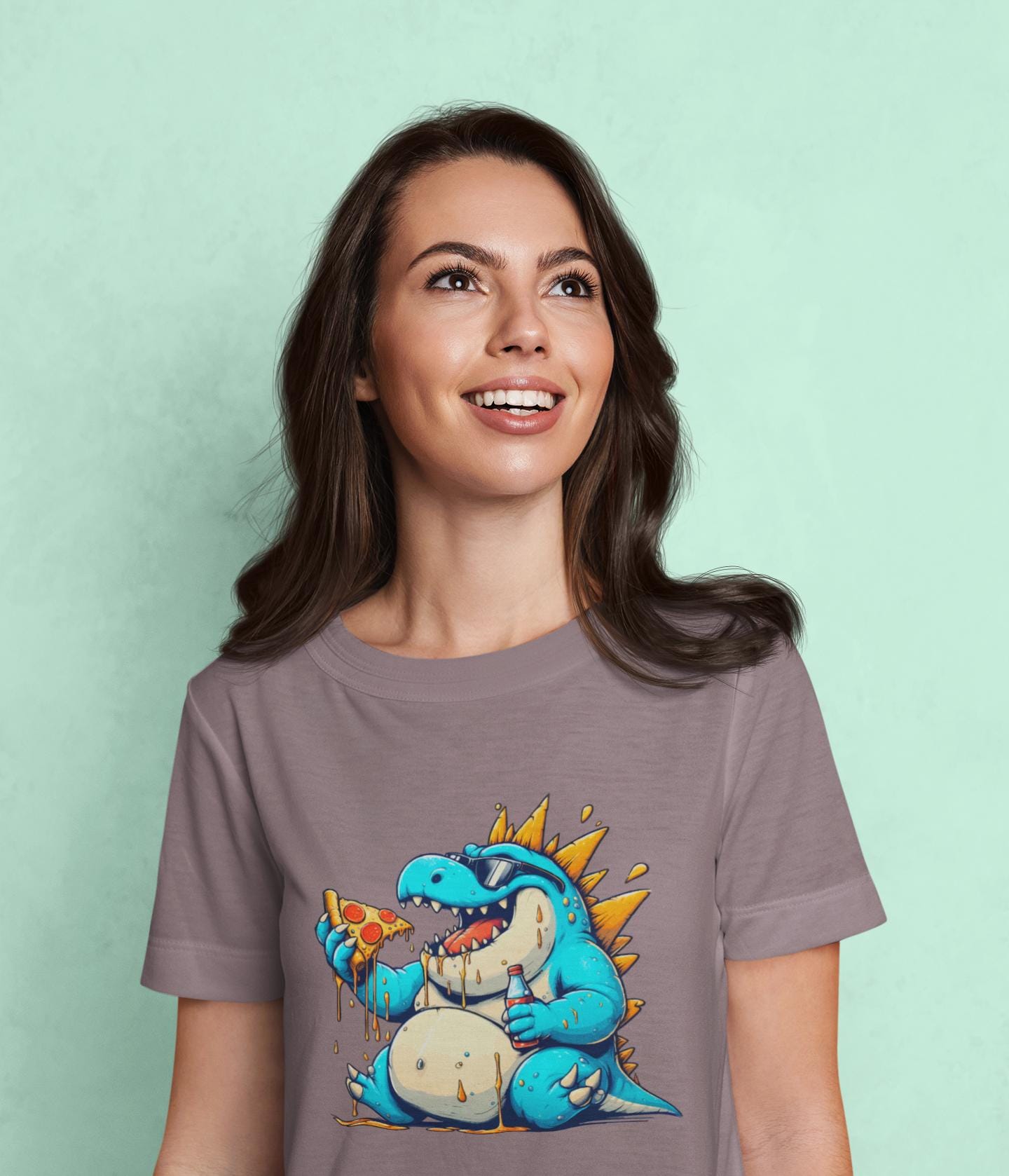 Digital Download Pizzasaurus Pizza PNG File, Whimsical Dinosaur T-rex ...
