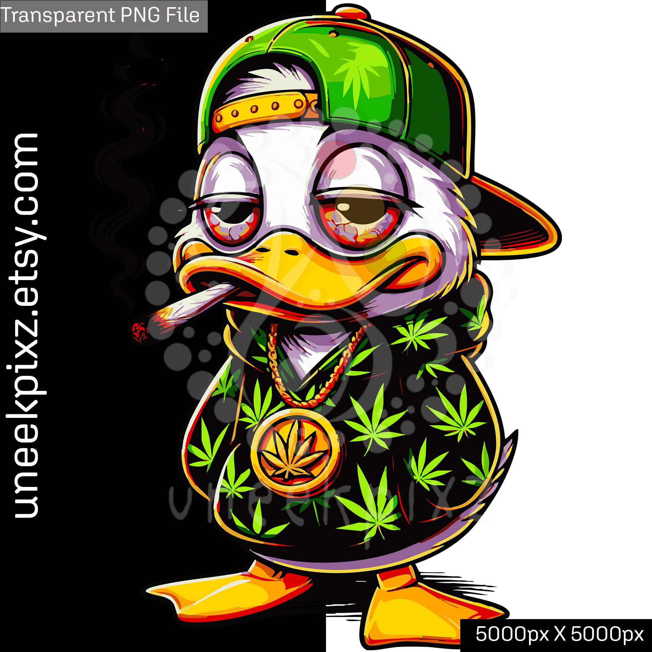 Streetwear Design, 420 Duck PNG, Trendy, Hip Hop Png, T Shirt DTF, 420 ...
