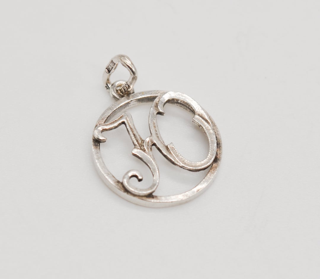 Vintage USSR Soviet Russian 875 Silver Monogram Pendant "russian IU ...