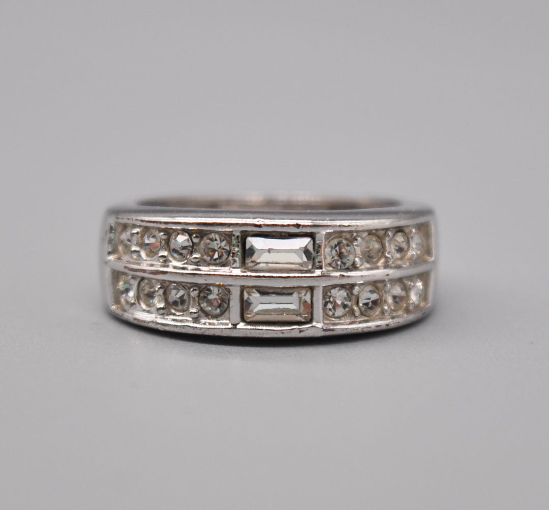 Vintage 900 Silver Statement Ring. Size 16 Mm US 6. - Etsy