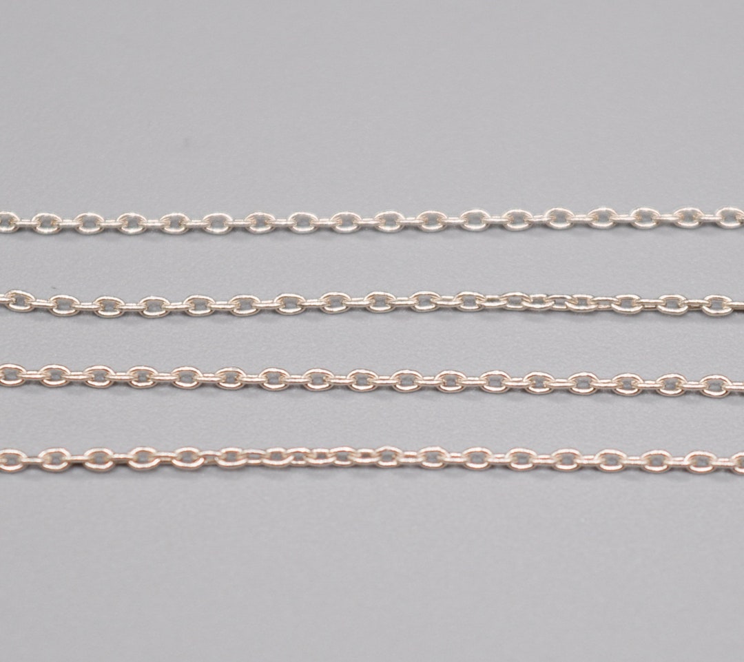 Vintage Short 830 Silver Necklace Chain. Length 38 Cm / 14.9 Inch. - Etsy