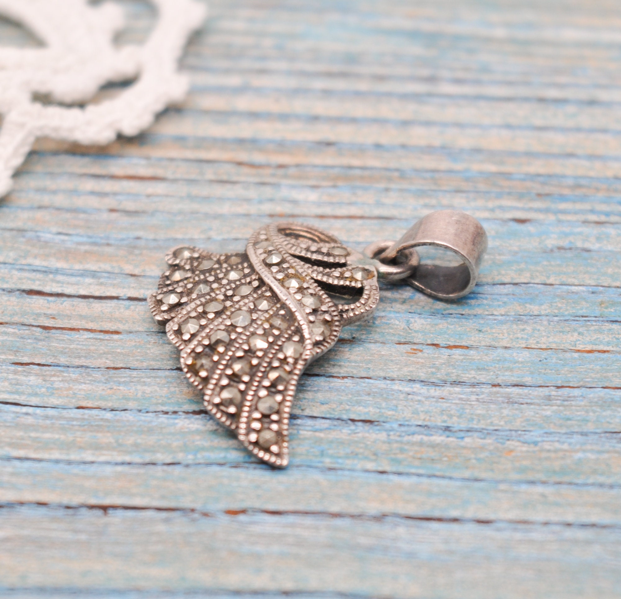 Vintage 925 Sterling Silver Necklace Pendant. | Etsy