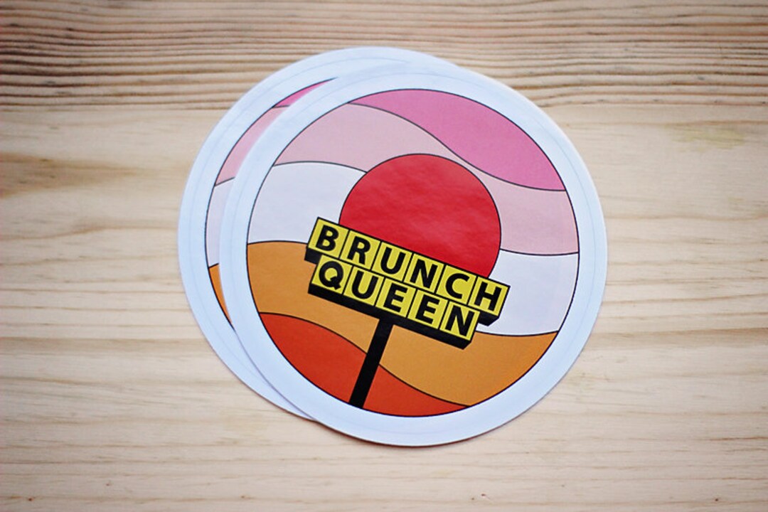Brunch Queen Vinyl Sticker - Etsy