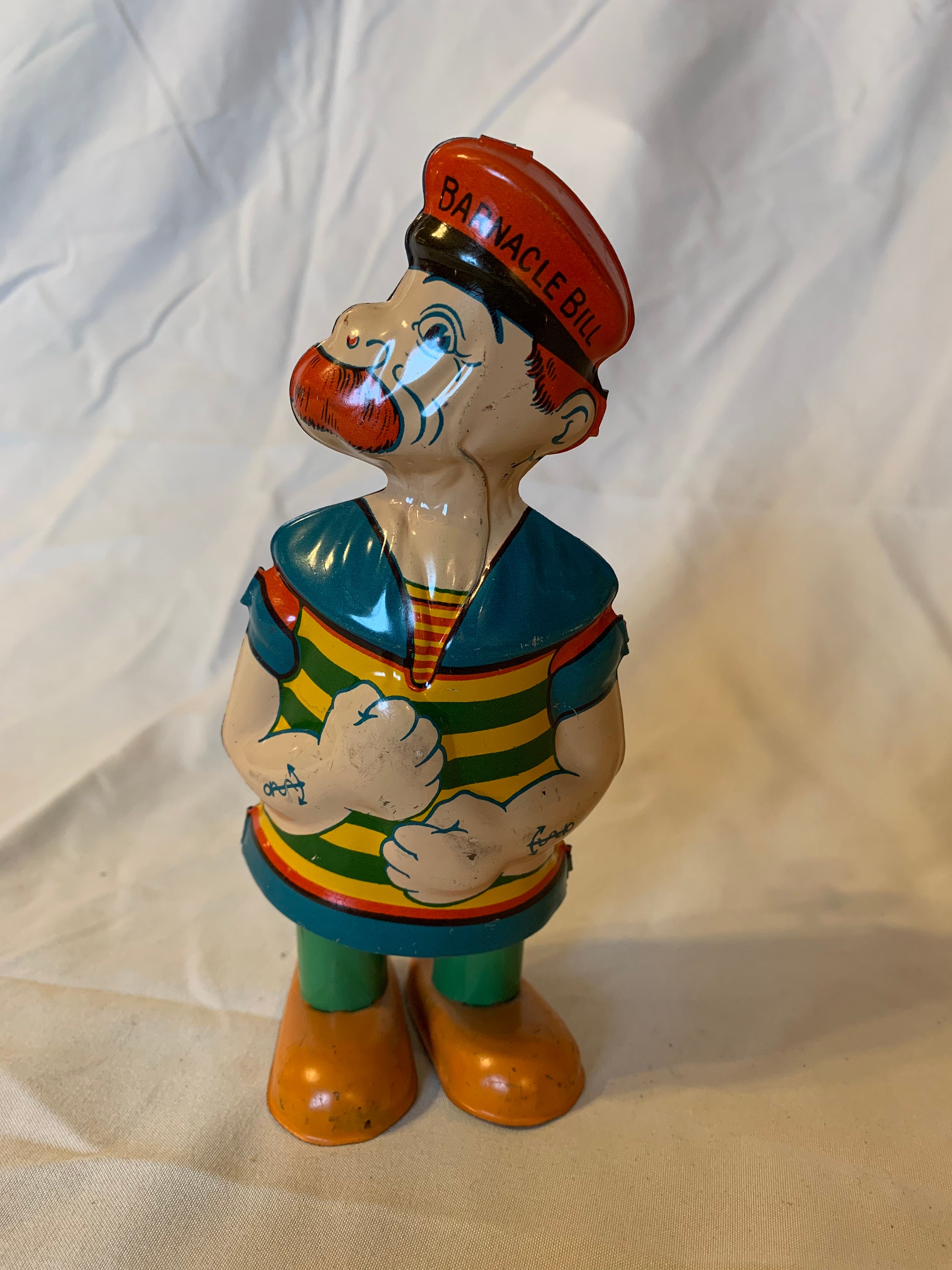 Wind up Tin Toy Barnacle Bill von Chein - Etsy.de