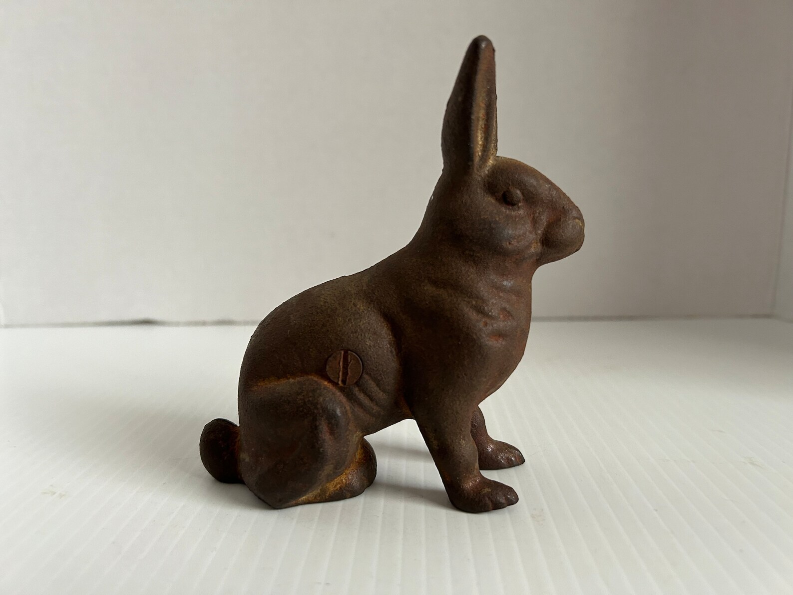 Cast Sitting Rabbit Coin Bank - Etsy