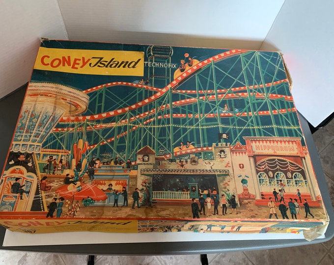 Technofix Coney Island Windup Toy Roller Coaster in Original Box - Etsy