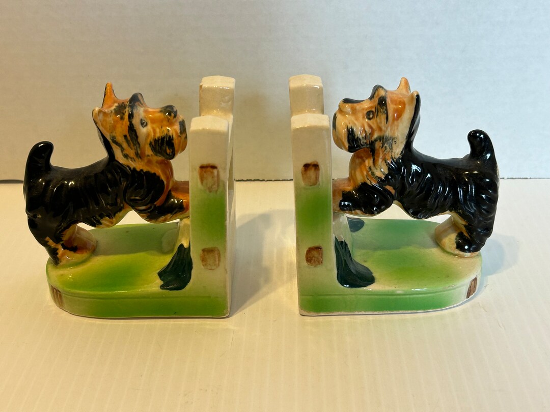 Vintage Scotty Dog Bookends Made in Japan - Etsy Australia