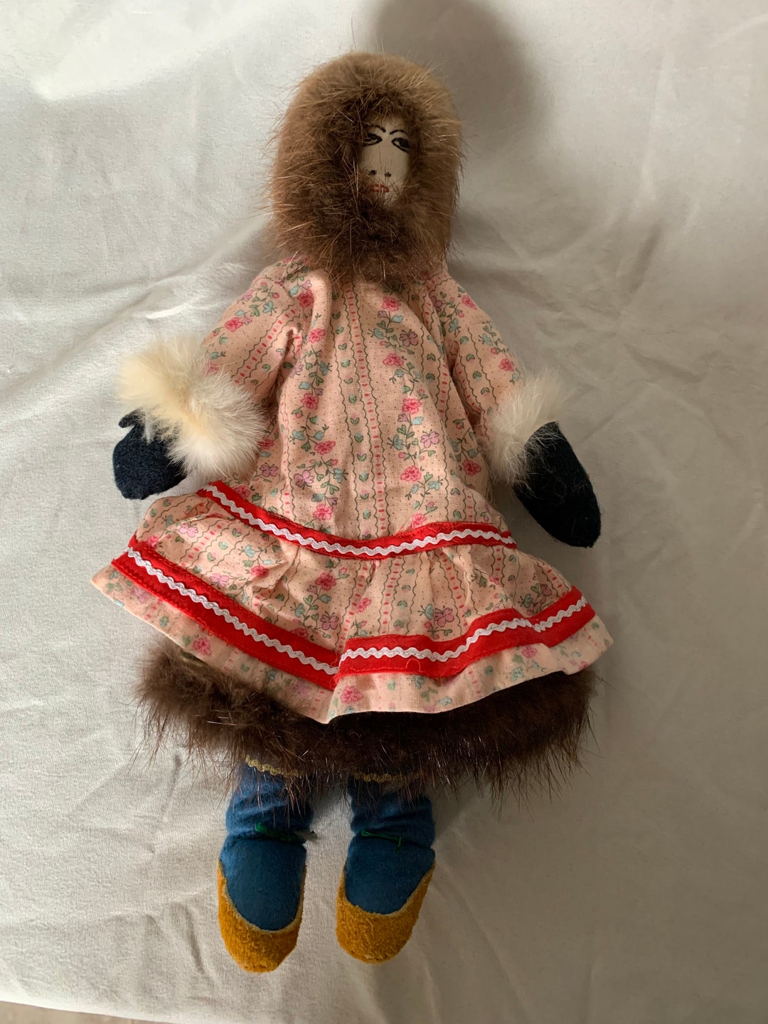 14 Inch Handmade Inuit Doll - Etsy